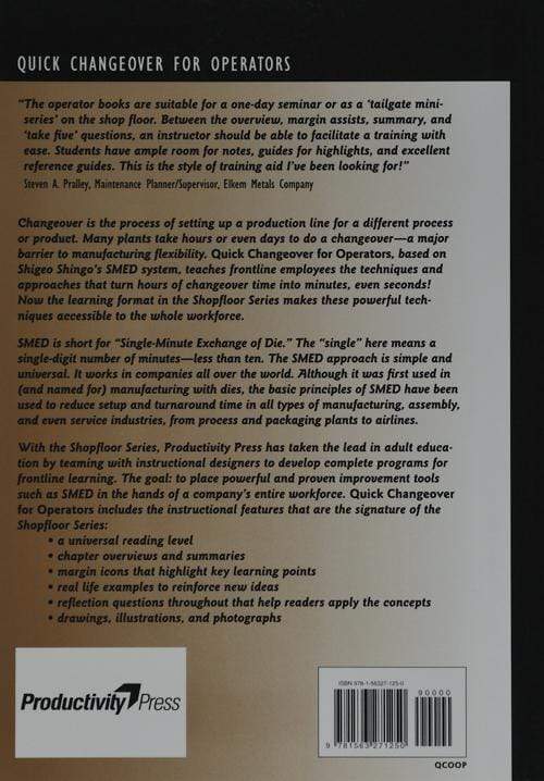 Køb Quick Changeover for Operators | Leanbog – Leantools