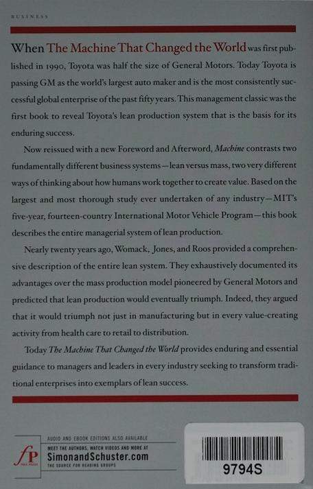 Køb bogen The Machine that Changed the World | Leanbog – Leantools